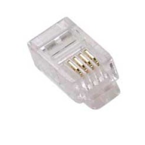 CONECTOR XCASE TELEFONICO PLUG RJ11 BOLSA 100 PIEZAS TELPLUGRJ11