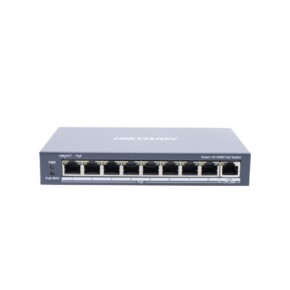 Switch Hikvision PoE+, Monitoreable, 8 Puertos 10/100 Mbps PoE+, 1 ...