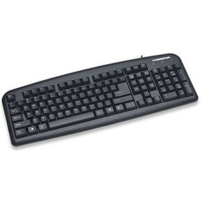 Teclado Manhattan, Alámbrico, USB, Negro, 175708